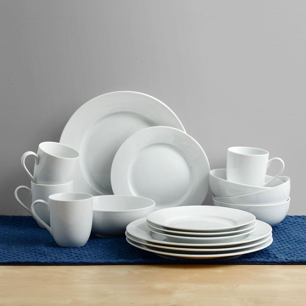 white dining set plates