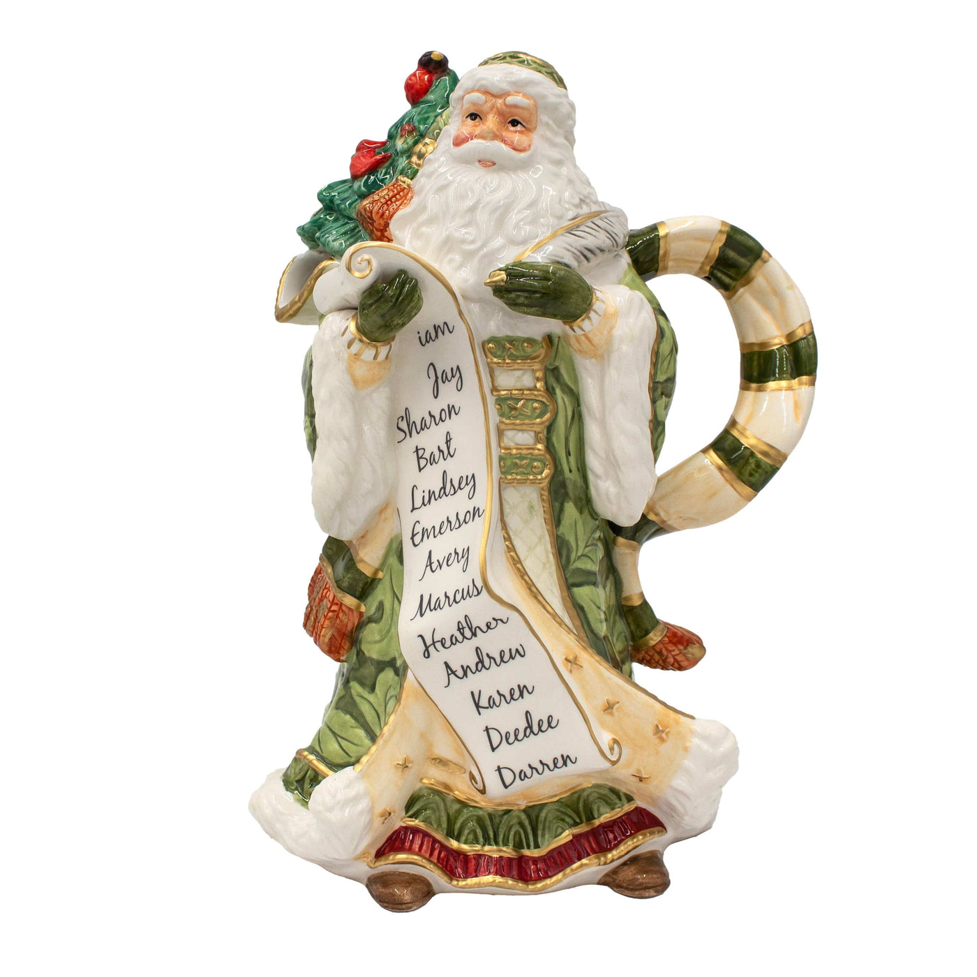 Holiday Home Green Santa Pitcher