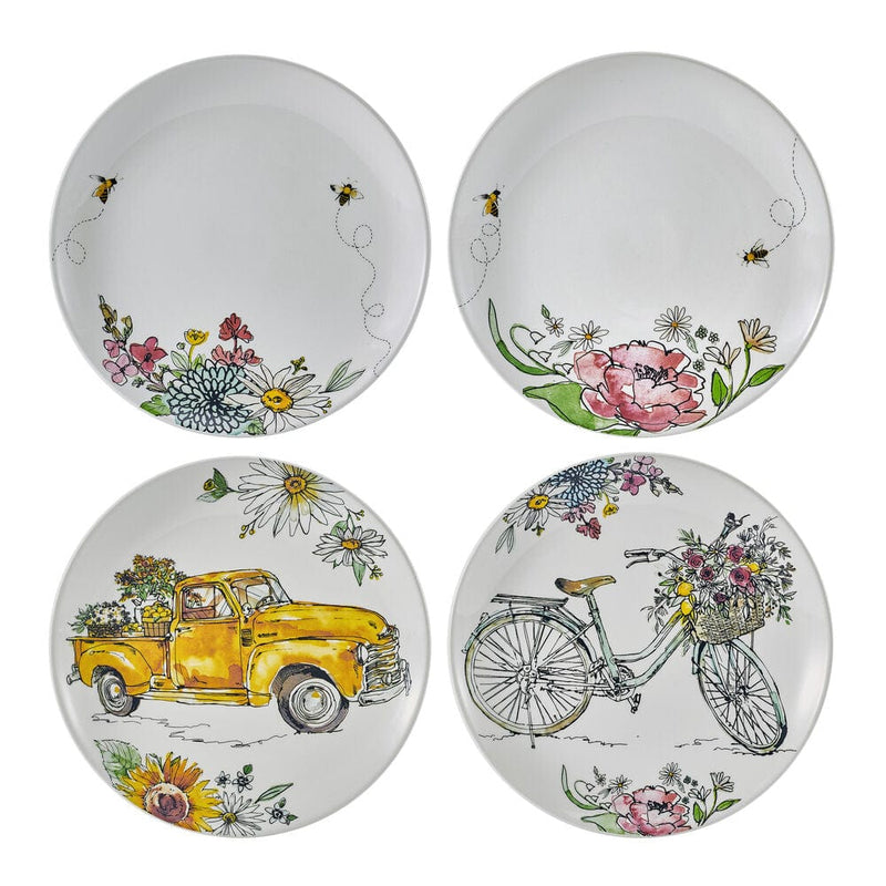 Emi's Garden Set of 4 Salad Plates