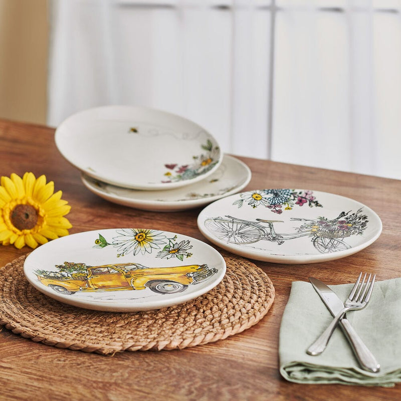 Emi's Garden Set of 4 Salad Plates