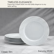 Everyday White® Classic Rim Set of 6 Appetizer Plates