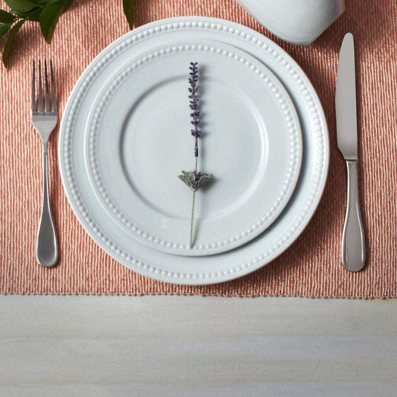 Everyday White® Beaded 32 Piece Dinnerware Set, Service for 8