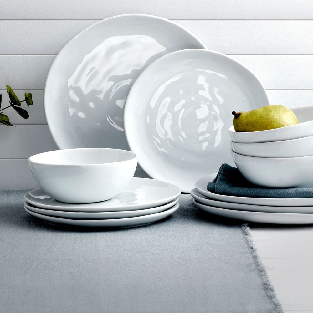 Everyday White® Organic 12 Piece Dinnerware Set, Service for 4