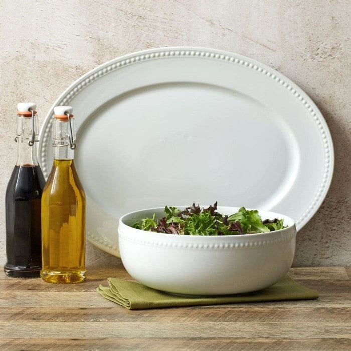 Everyday White® Beaded 16 Piece Dinnerware Set, Service for 4