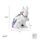 Jardin Rabbit Cookie Jar Figurine