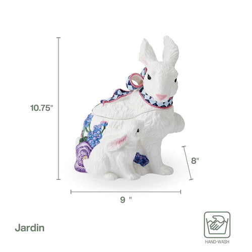 Jardin Rabbit Cookie Jar Figurine