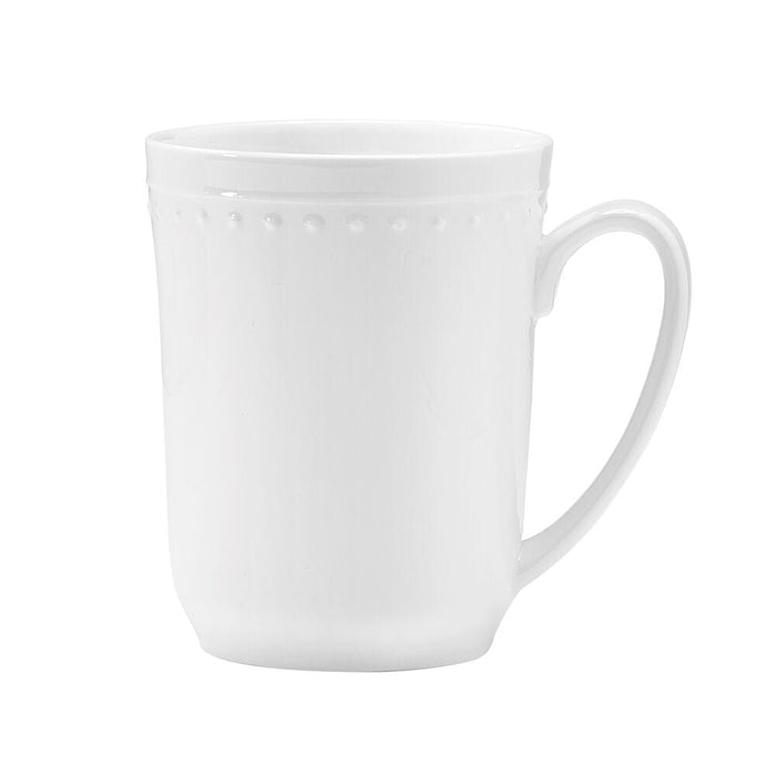 Nevaeh White Set of 4 Classic Beaded Mugs