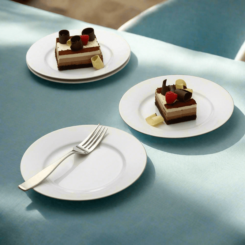 Everyday White® Classic Rim Set of 4 Dinner Plates