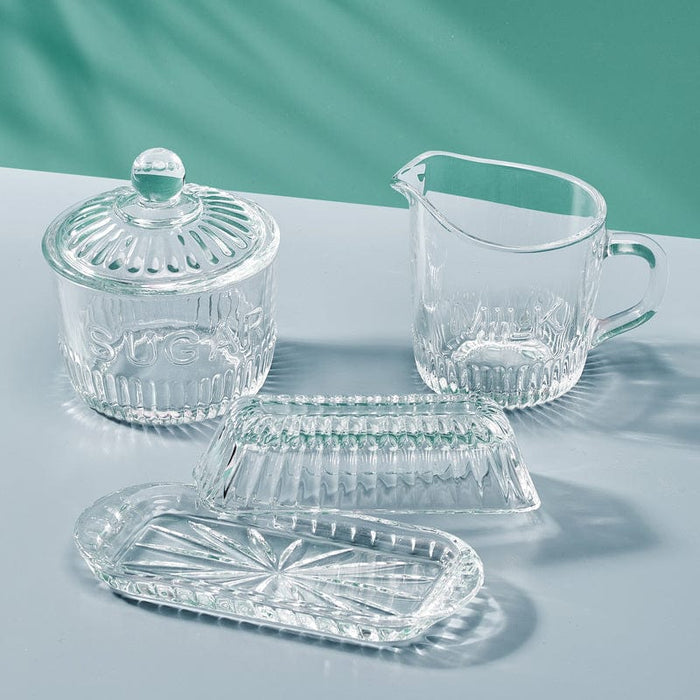 Everyday White® Bistro Covered Butter, Sugar and Creamer Hostess Set