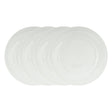 Everyday White® Beaded Set of 4 Dinner Plates