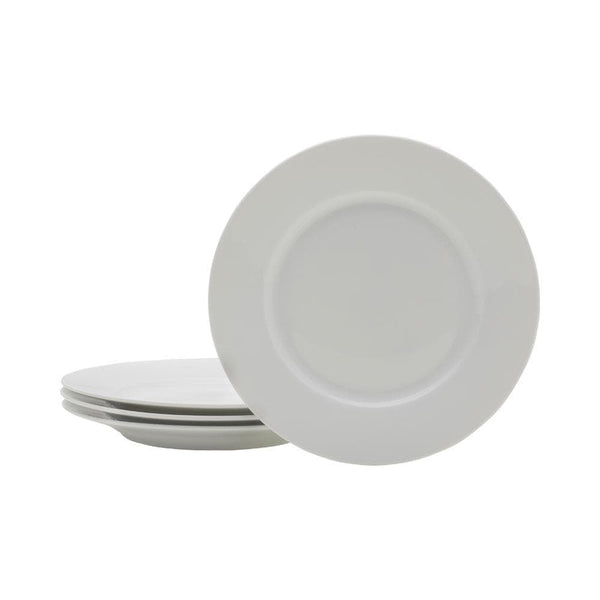 Everyday White® Classic Rim Set of 4 Dinner Plates