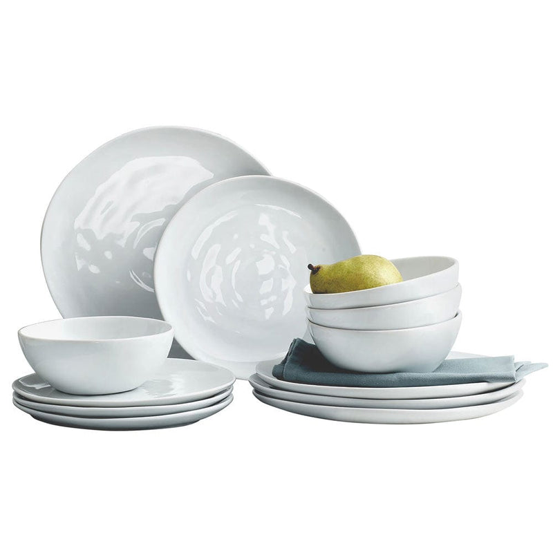 Everyday White® Organic 12 Piece Dinnerware Set, Service for 4