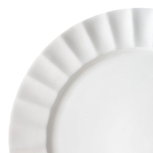 Nevaeh White Fluted 16 Piece Dinnerware Set, Service for 4