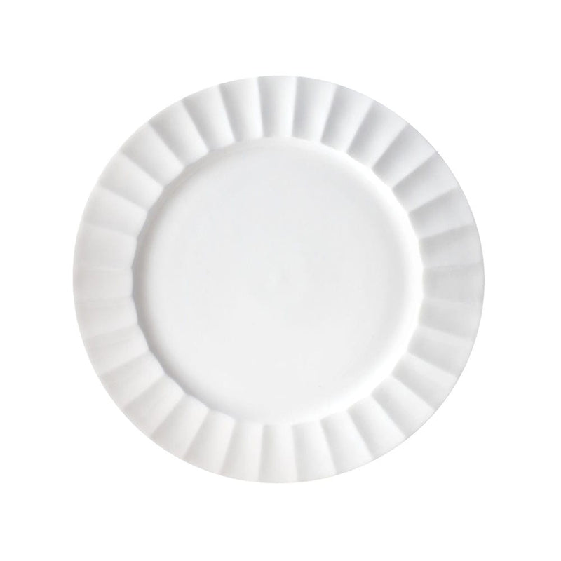 Nevaeh White Fluted 16 Piece Dinnerware Set, Service for 4