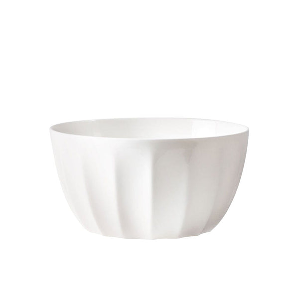 Nevaeh White Fluted 16 Piece Dinnerware Set, Service for 4