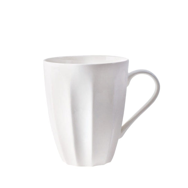 Nevaeh White Fluted 16 Piece Dinnerware Set, Service for 4