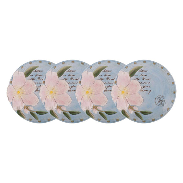 Toulouse Set of 4 Blue Appetizer Plates